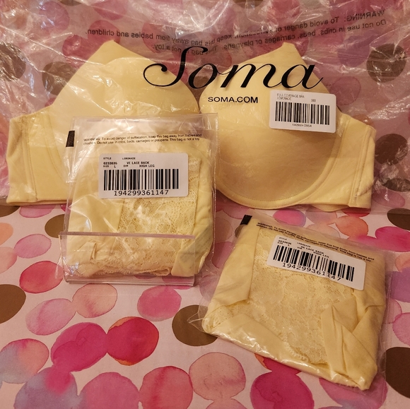 Soma | Intimates & Sleepwear | Soma Intimates Lemonade Yellow Bundle ...